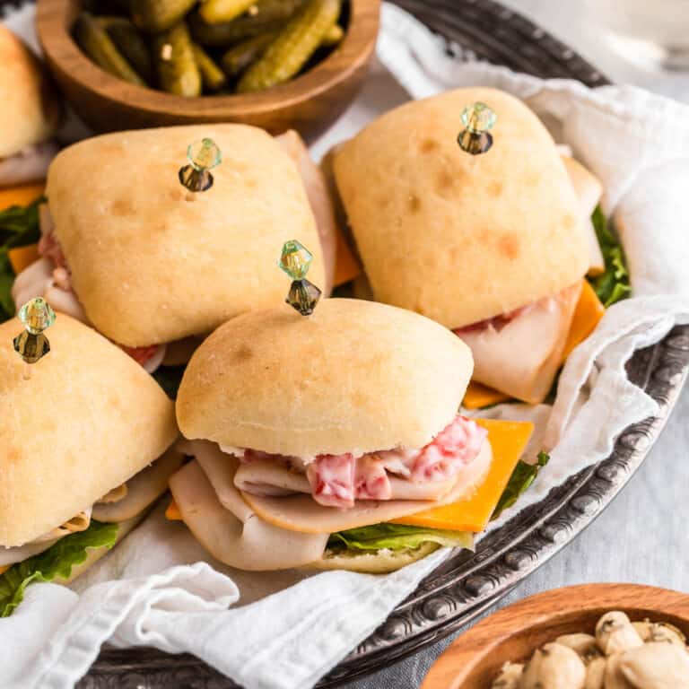 Mini Club Sandwiches for Parties - Celebrations at Home