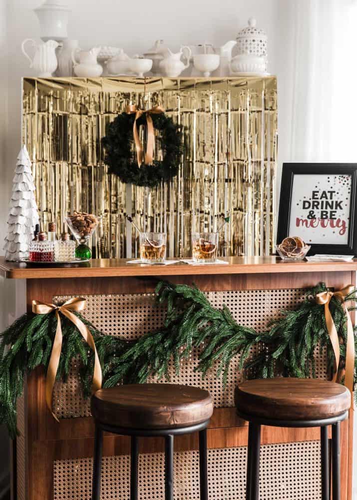 How to Create a Holiday Party Bar - Celebrations at Home