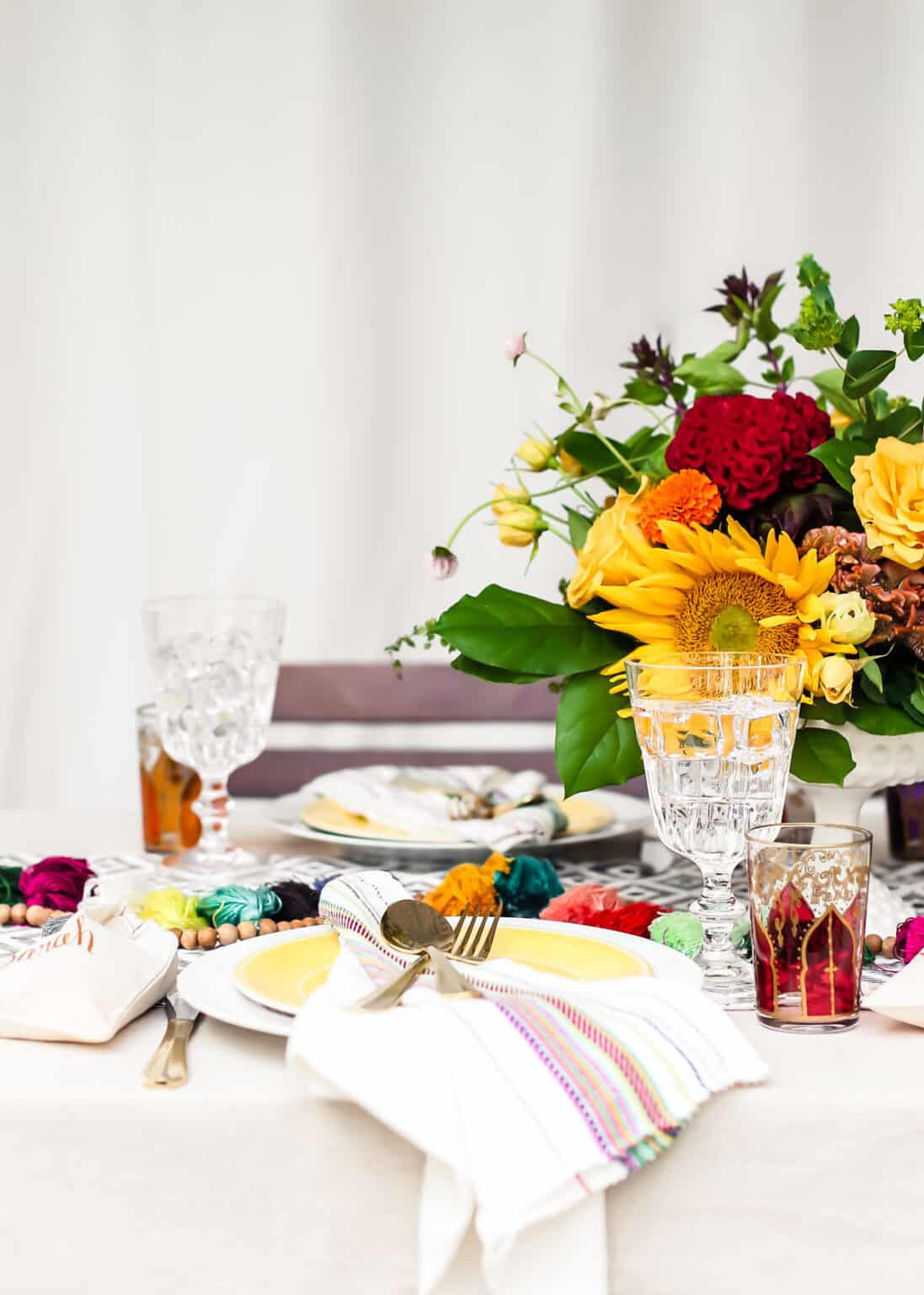 Colorful Summer Tablescape - Celebrations at Home