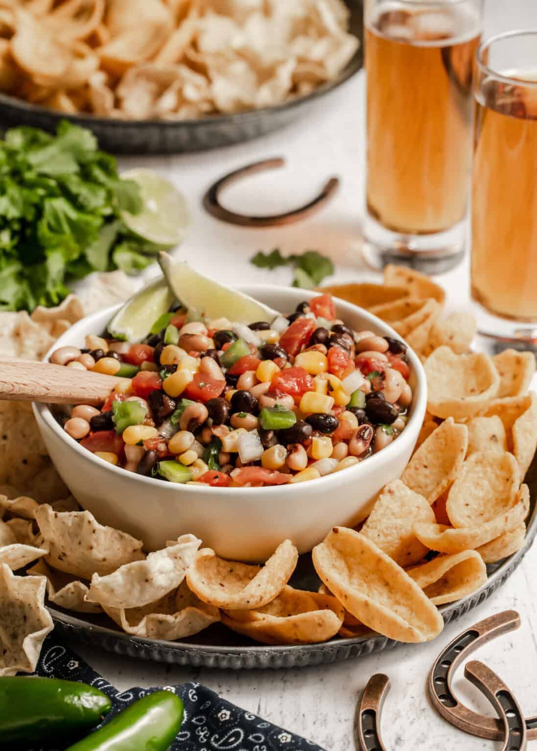 Easy Cowboy Salsa (Redneck Caviar) - Celebrations at Home
