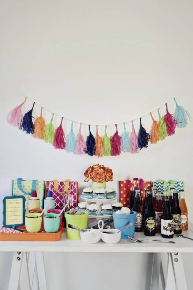 Celebrate Birthdays with an Ice Cream Soda Bar - Celebrations at Home