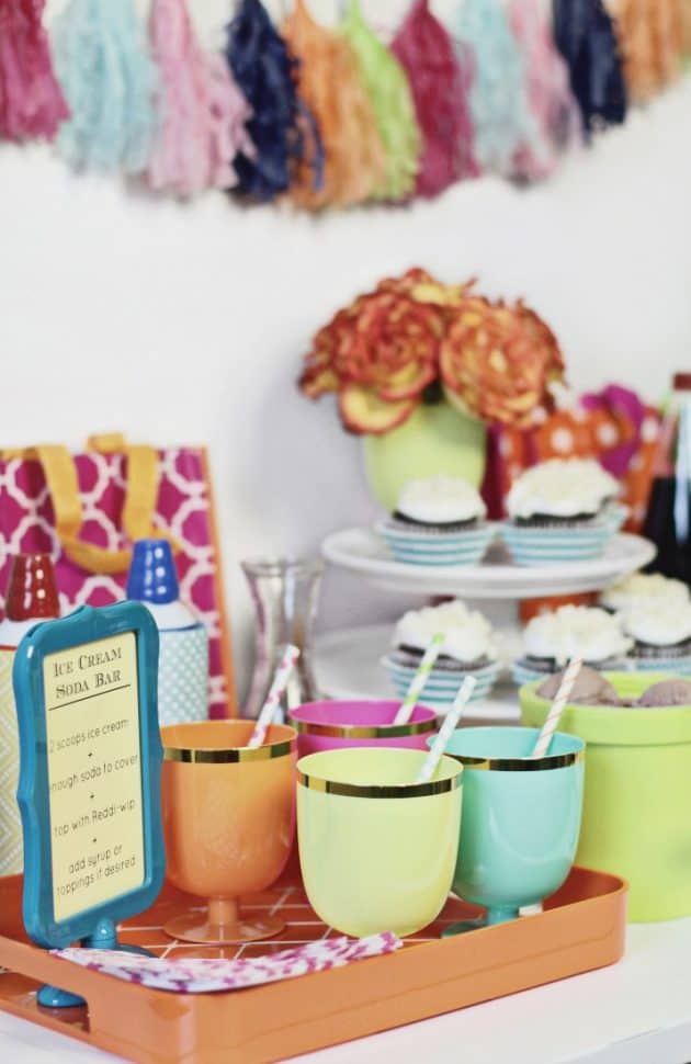 Celebrate Birthdays with an Ice Cream Soda Bar - Celebrations at Home