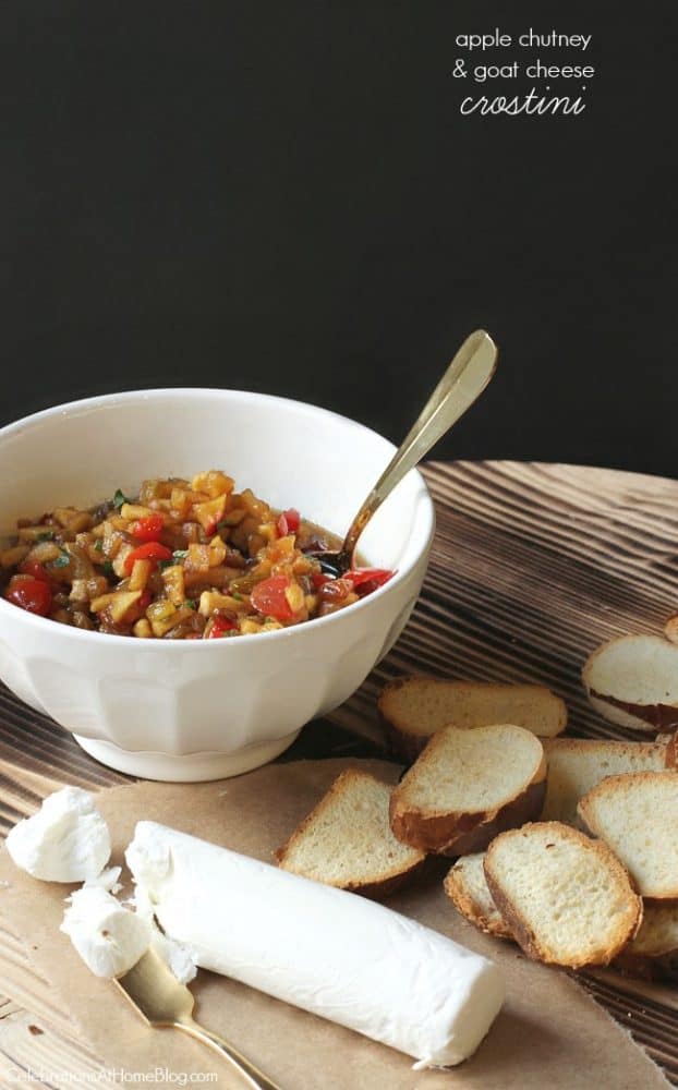 Apple Chutney & Goat Cheese Crostini - Celebrations at Home