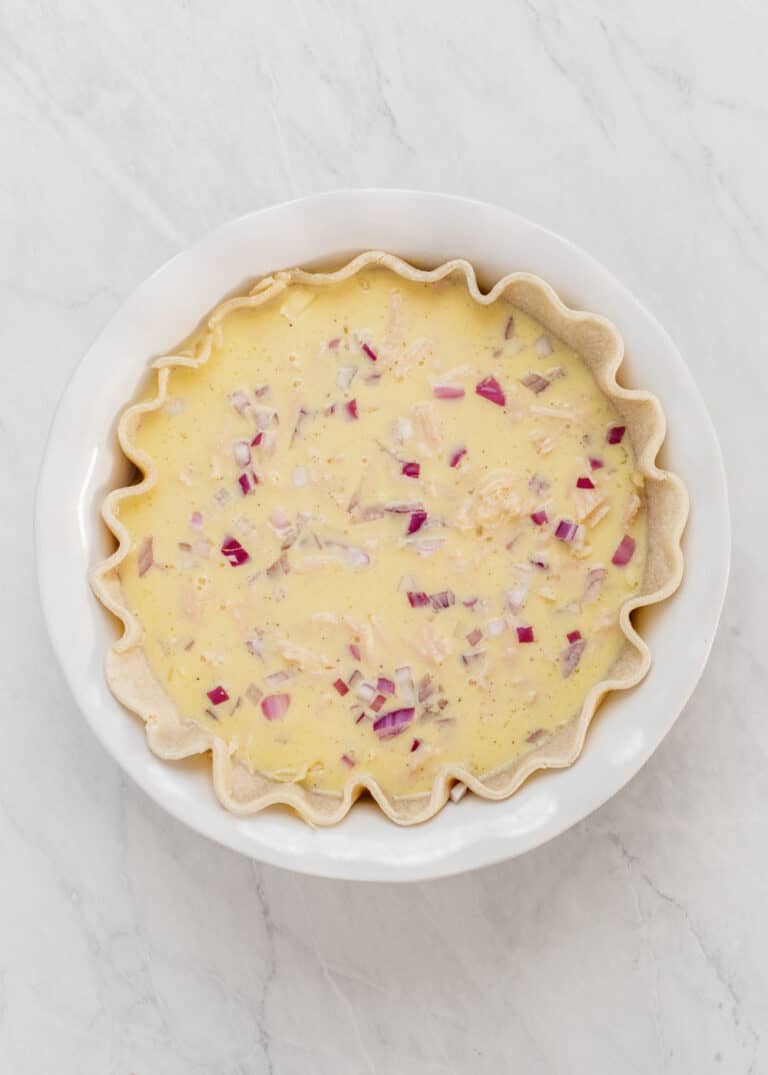 Easy Chicken Quiche - Celebrations at Home