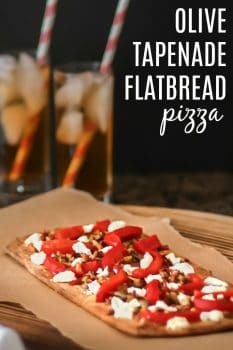 Olive Tapenade Flatbread Appetizer - Celebrations at Home