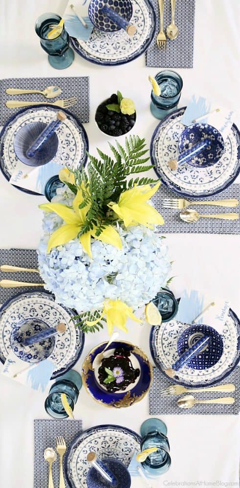 Something Blue Theme Bridal Shower - Celebrations at Home
