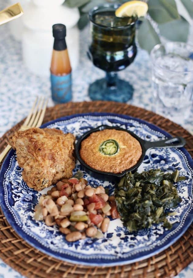 Southern Style Dinner Party Tablescape & Menu - Celebrations at Home