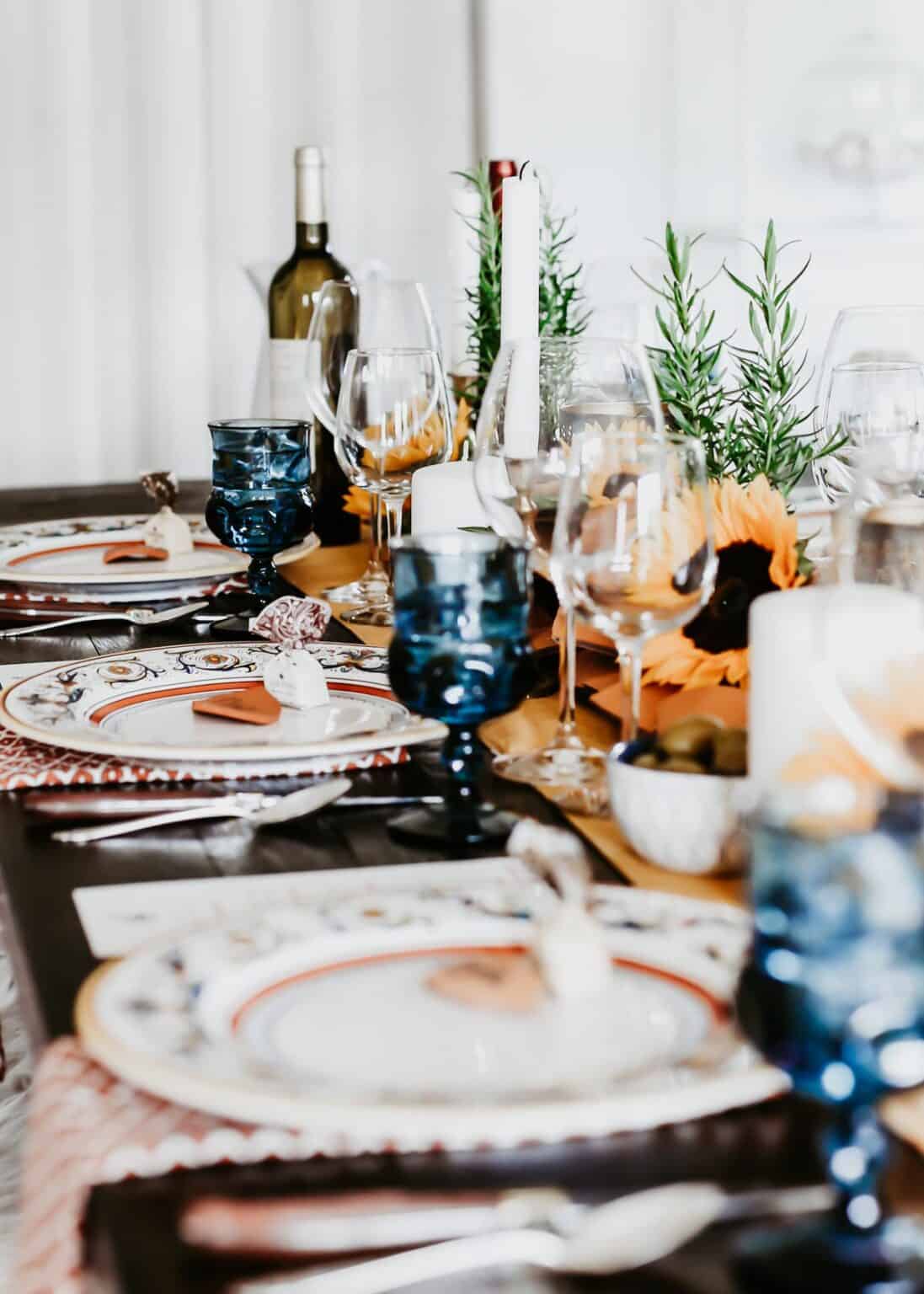 Light & Rustic Dinner Party Menu - Celebrations at Home