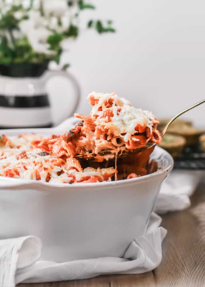 Easy Layered Penne Pasta Bake - Celebrations at Home