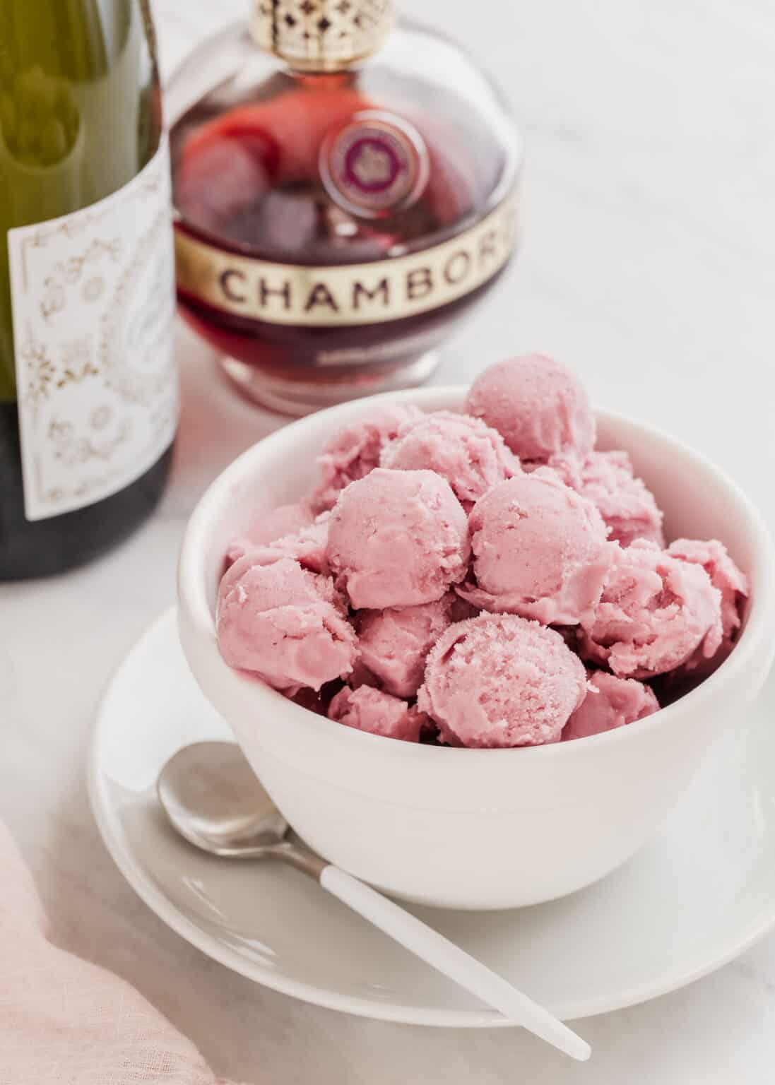 Raspberry Champagne Cocktail - Celebrations at Home