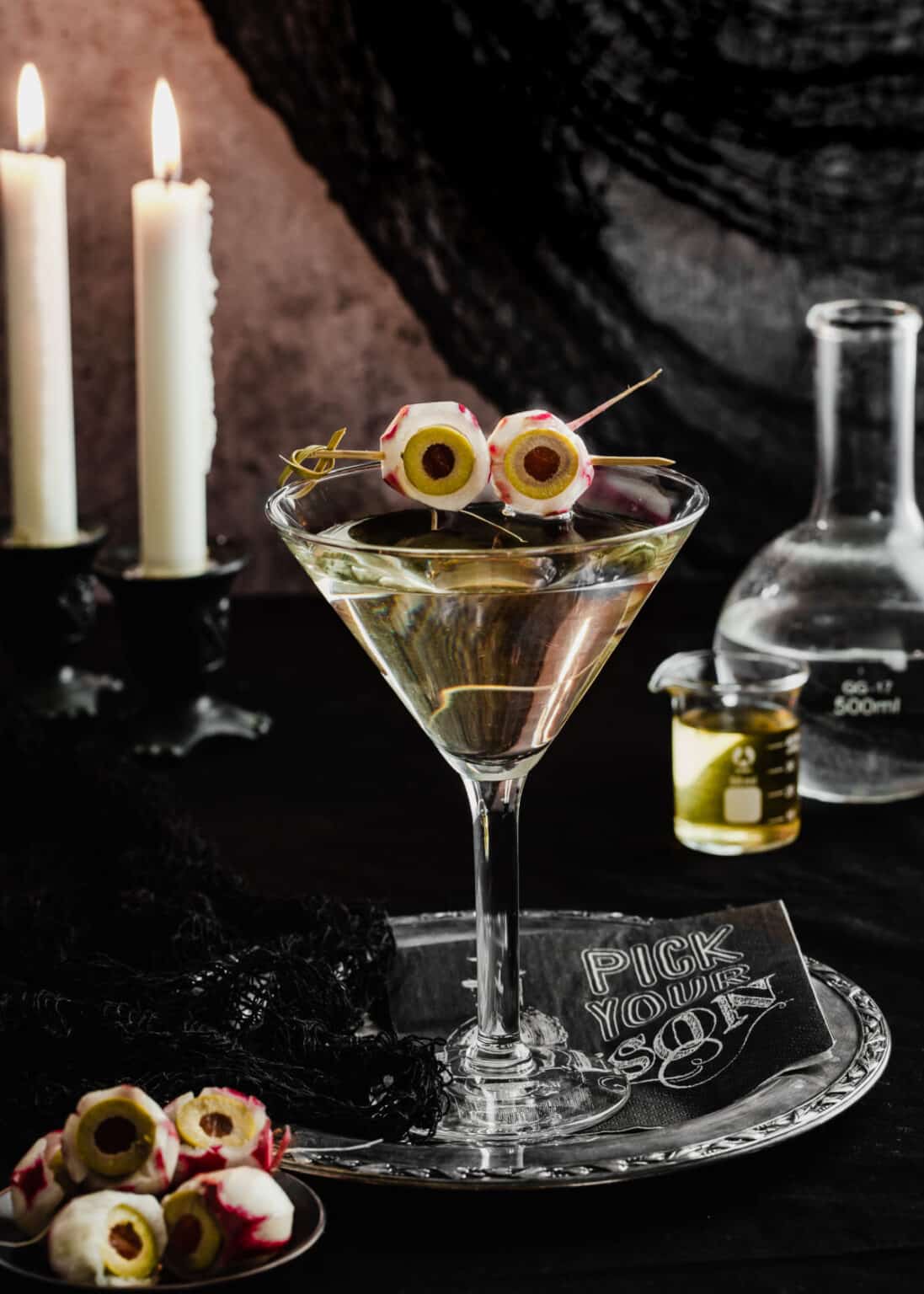 Halloween Martini Extra Dirty - Celebrations at Home